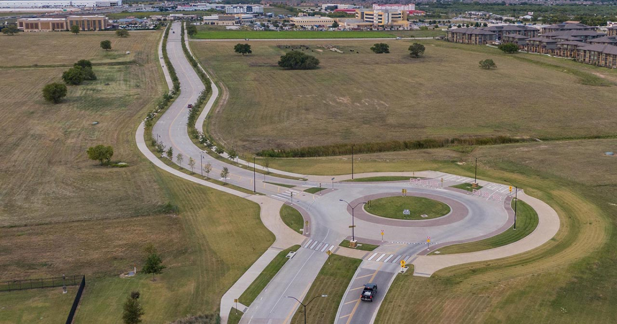 Founders Way & Hillwood Parkway Roundabout